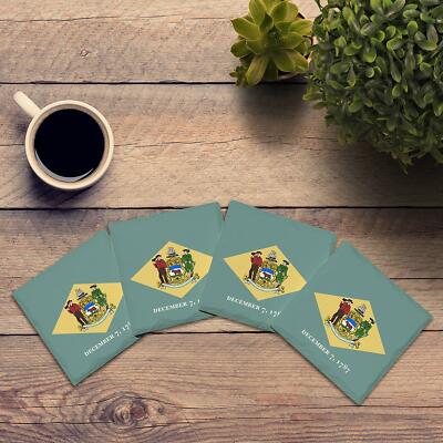 Delaware State Flag |Drink Coaster Set | eBay