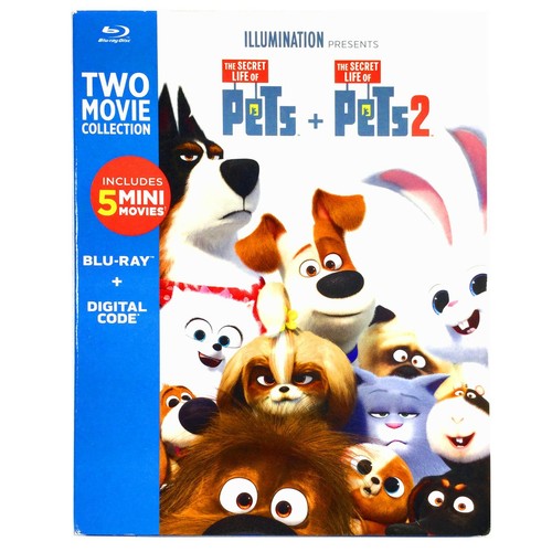 The Secret Life of Pets 1 & 2 (2-Disc Blu-ray, 2019) Like New w/ Slip ...