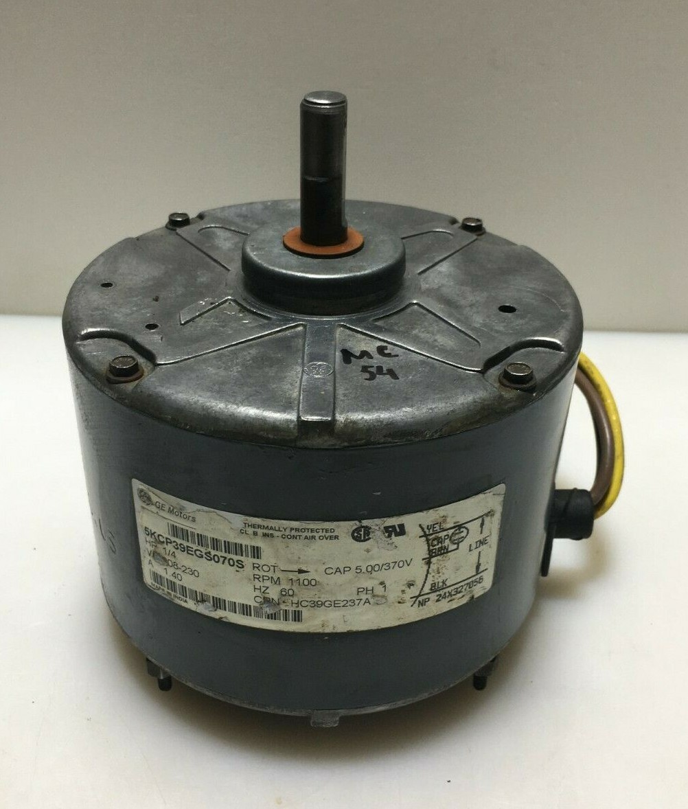 GE 5KCP39EGS070S Carrier HC39GE237A Condenser Motor 1100RPM 1/4HP used ...