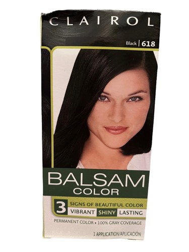 Clairol Balsam Permanent Hair Color Balsam Black 618 | eBay