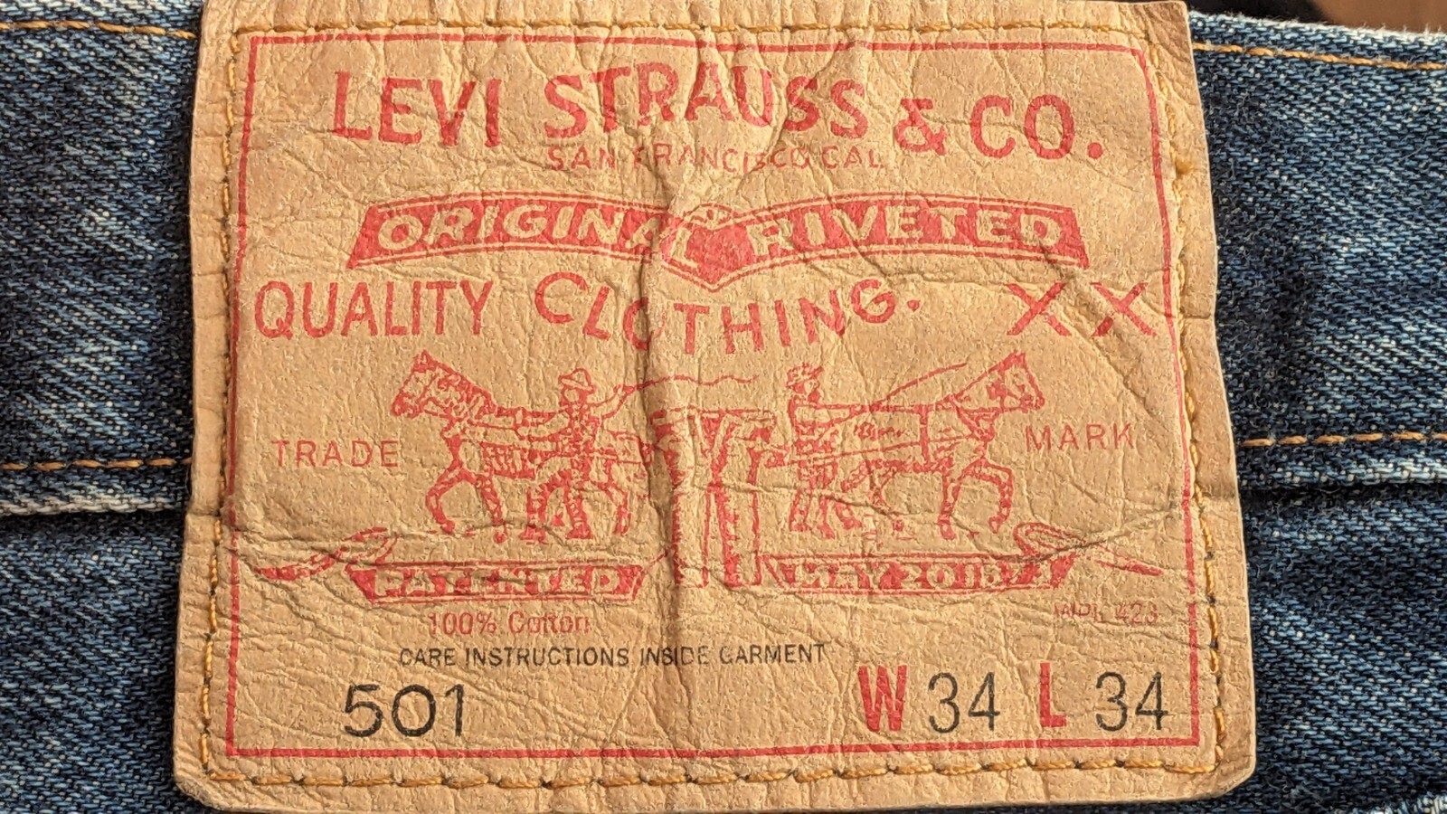 LEVI LVC VinTagE 1978 RED LINE SELVEDGE DENIM JEANS 3… - Gem