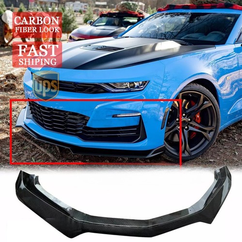 For 16-24 Camaro SS 2019-24 LS LT RS Gloss Blk Front Bumper Lip ...