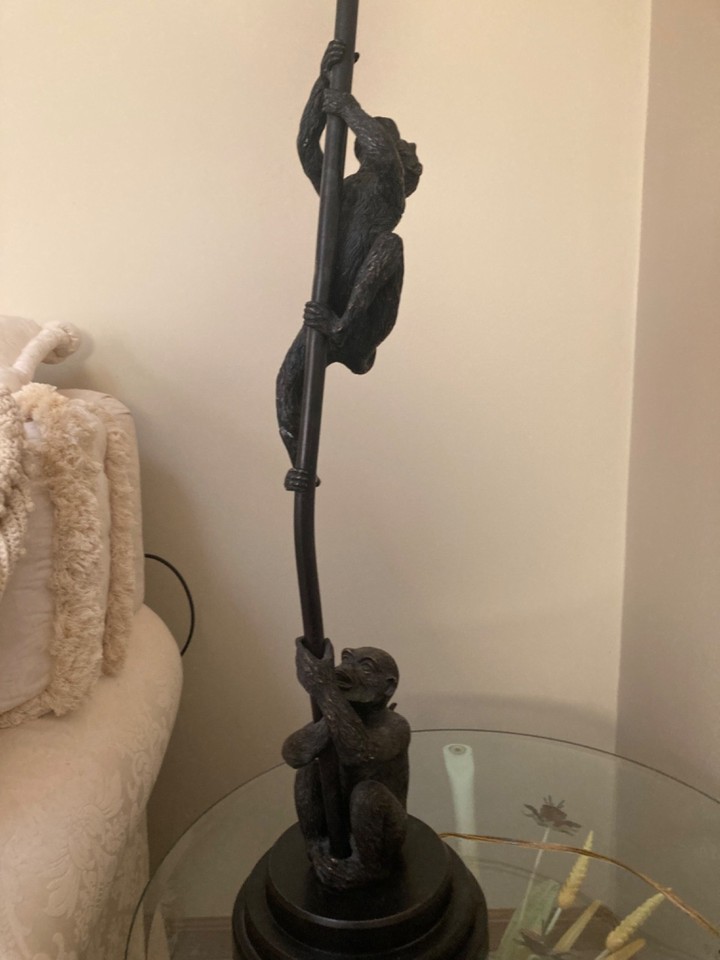 Vintage Maitland Smith Climbing Monkey Lamp | eBay