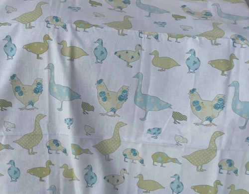 Ashley Wilde 'Tabitha' Spring Chicken / Duck Print Upholstery Fabric ...