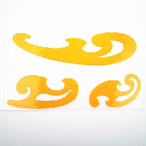 3 Pcs Hip Curve Ruler French Curves for Drawing Quilt Rulers and Triang ...
