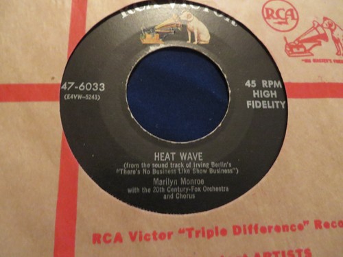 MARILYN MONROE HEAT WAVE/AFTER YOU GET WHAT YOU WANT RCA VICTOR 47-6033 ...