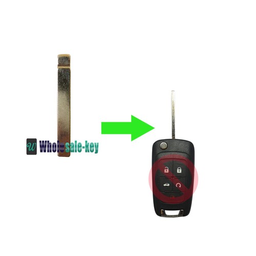 New Unuct Remote Flip Key Keyless Replacement Blade Blank For Gm ...