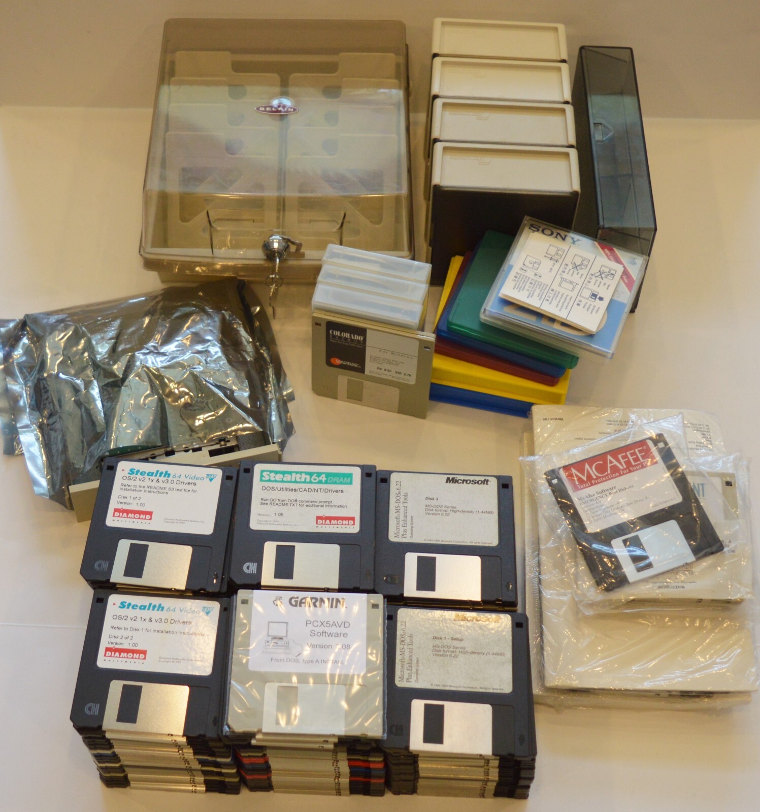 Lot of 3.5” Floppy Disks Cases Random Assorted + Colorado Backup | eBay