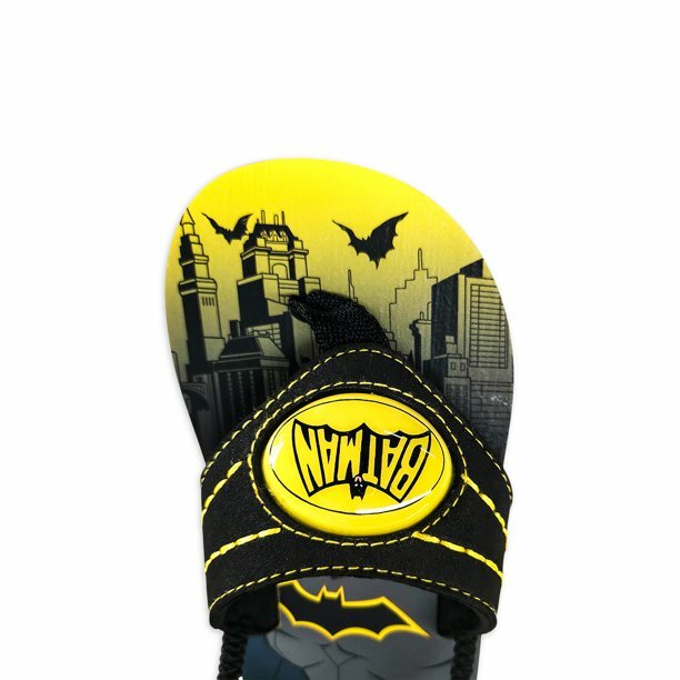 Batman Toddler Boys License Flip-Flops, Size 9-10 Color Black (LOC TUB ...