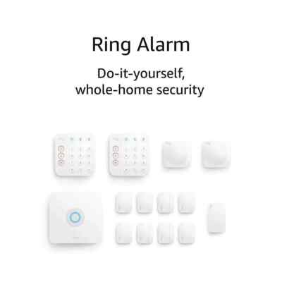 New Ring Alarm 14 Piece Kit 2nd Generation Home Security System - White ...