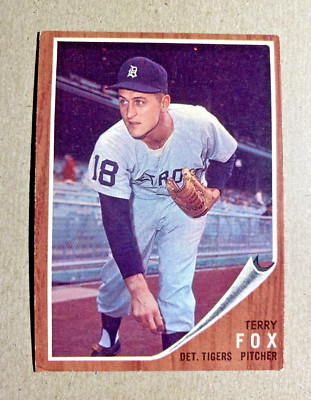 1962 Topps Set-Break #196 Terry Fox Clean Vintage Baseball Card! Near ...