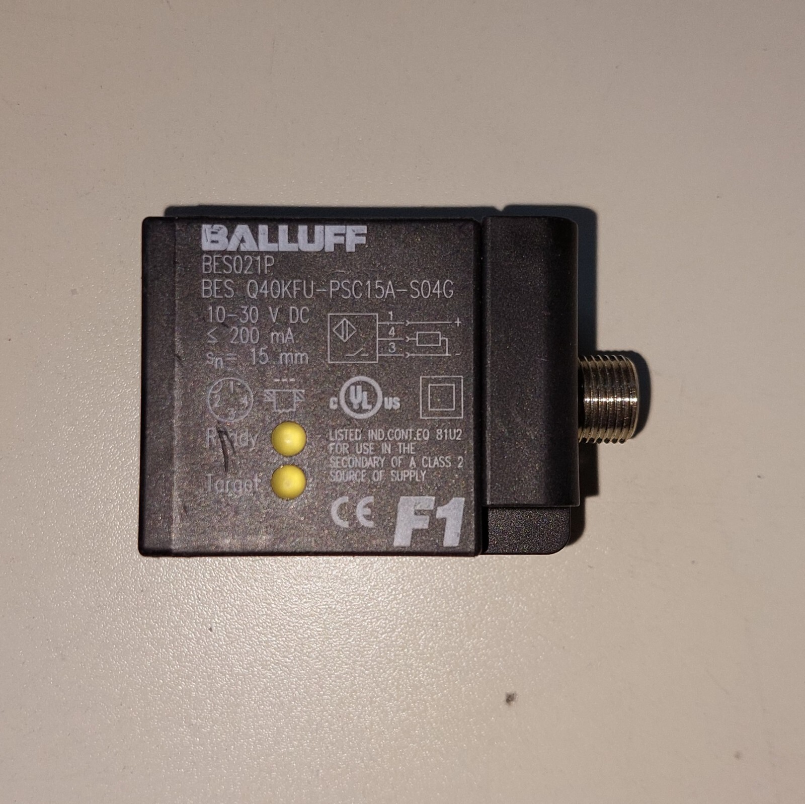 BALLUFF Proximity Switch BES Q40KFU-PSC15A-S04G BES021P Sensor | eBay