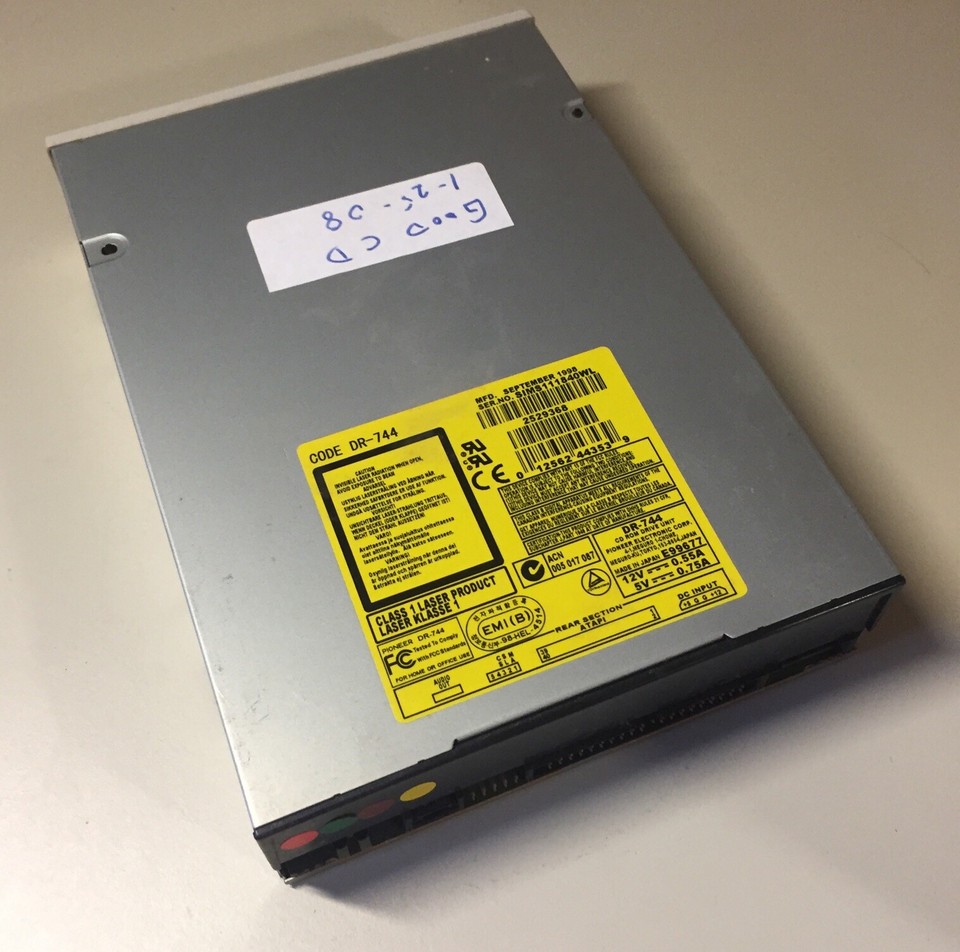 Vintage Pioneer Computer CD-ROM Drive DR-744 | eBay