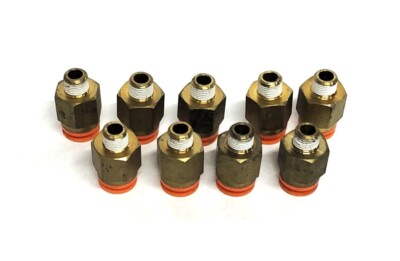 SMC Spore 1/4 Inch Male Push Connect Coupling 3/8 Inch [Lot of 9] NOS ...