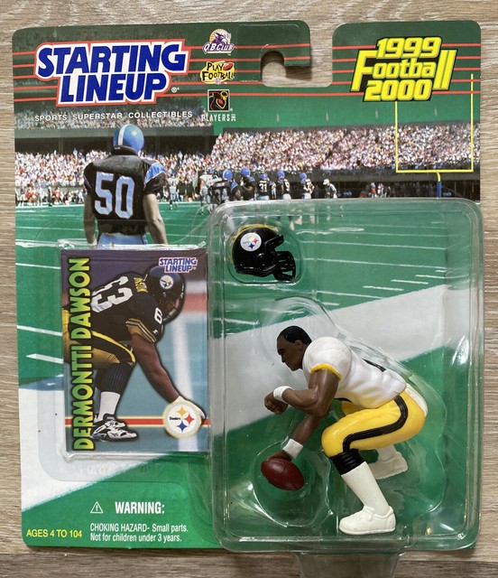 1999 Dermontti Dawson Pittsburgh Steelers Hasbro SLU Starting Lineup ...