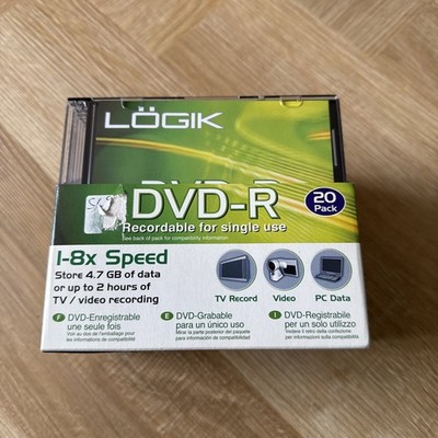 LOGIK DVD-R 20 RECORDABLE FOR SINGLE USE with Slim Jewel Cases | eBay UK