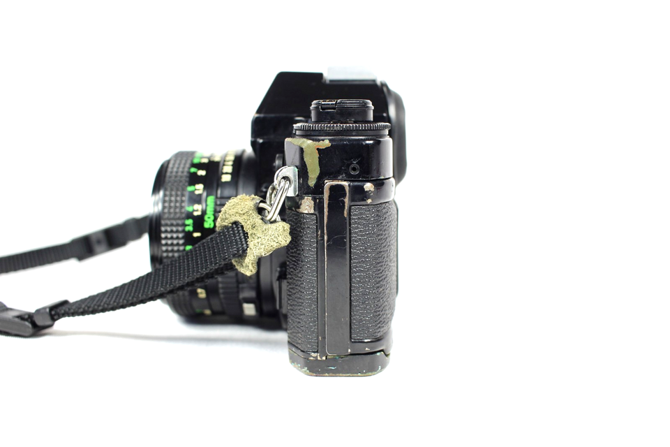 Canon A-1 35mm SLR Film Camera W/Canon FD 50mm 1:1.8 Lens WORKS BUT ...