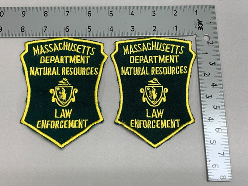 MASSACHUSETTS DEPT NATURAL RESOURCES LAW ENFORCEMENT UNIFORM PATCHES ...