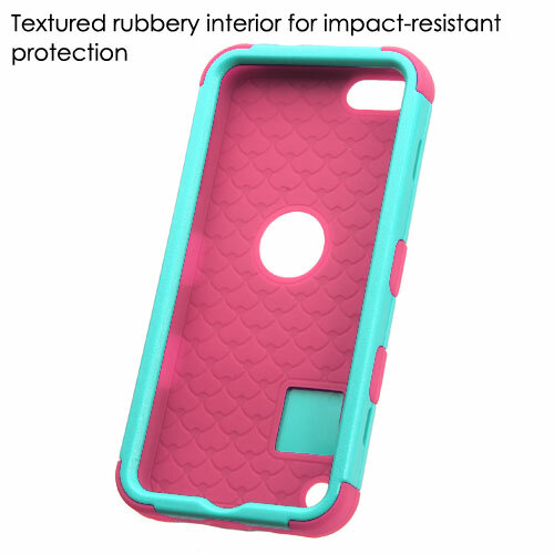 iPod Touch 5th 6th & 7th Gen -Turquoise Blue Pink Impact HARD & SOFT ...