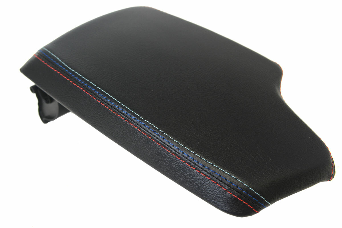 Fits 2014-2018 BMW F30 PVC Leather Console Lid Armrest Cover Black M ...