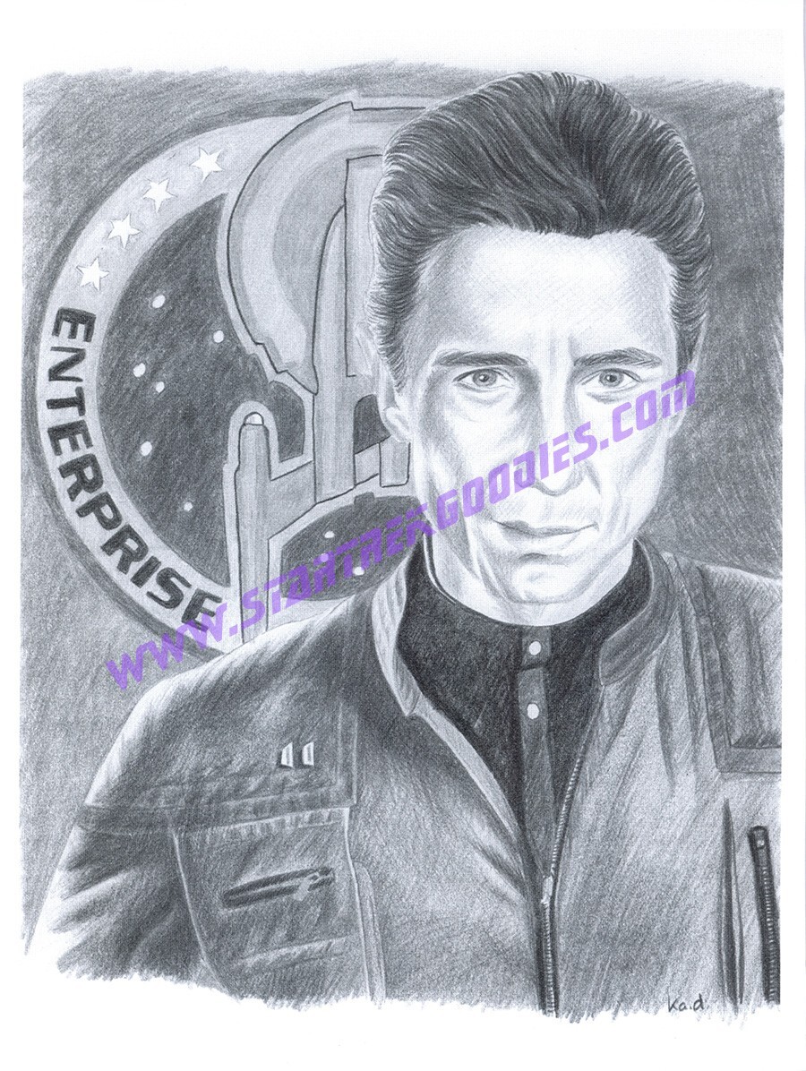 Pencil Drawings Star Trek Crew