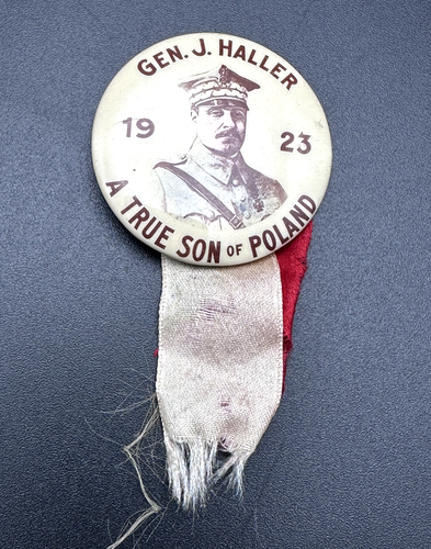 1923 GEN J HALLER "A TRUE SON OF POLAND" PIN - L985 | eBay