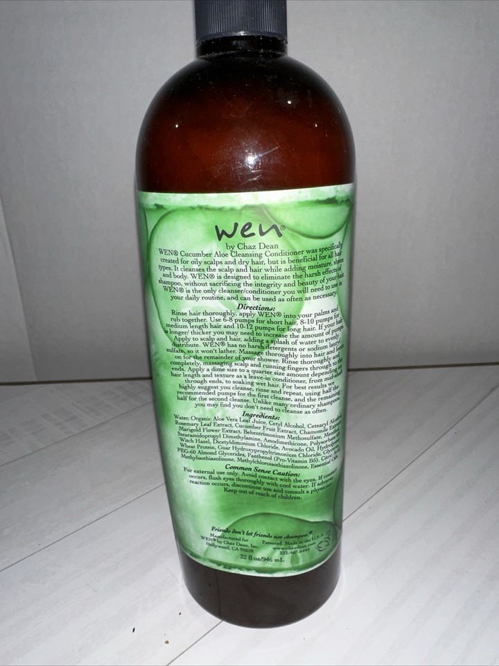 WEN CHAZ DEAN CLEANSING CONDITIONER CUCUMBER ALOE 32 OZ New | eBay