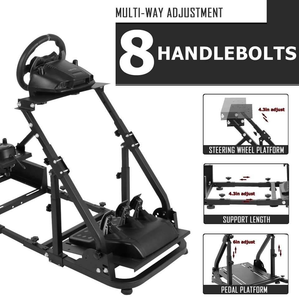 Minneer Foldable Racing Sim Cockpit Steering Wheel Stand Fit Logitech ...