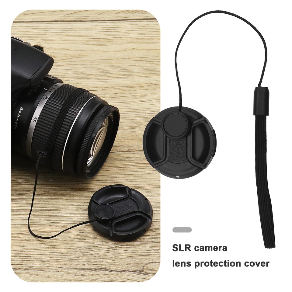 2x 39mm Lens Cap Front Camera Lens Cover Elastic Lens Cap rope for ...