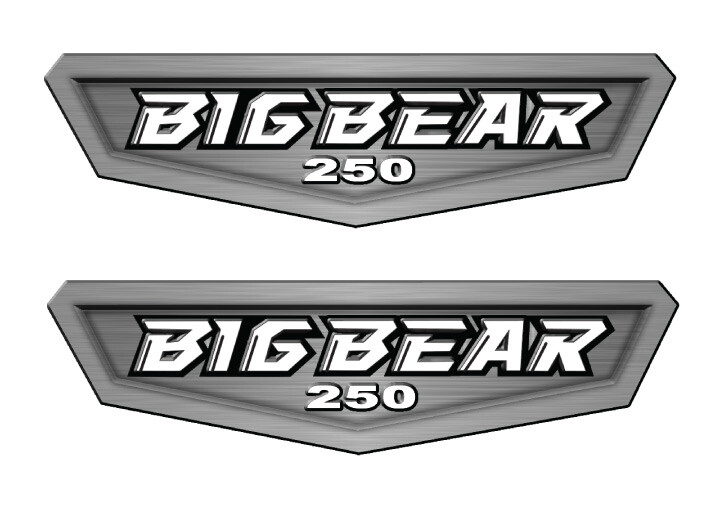 Yamaha Big Bear 250 OEM Tank Side Decal Emblem Sticker Graphic Set Kit ...