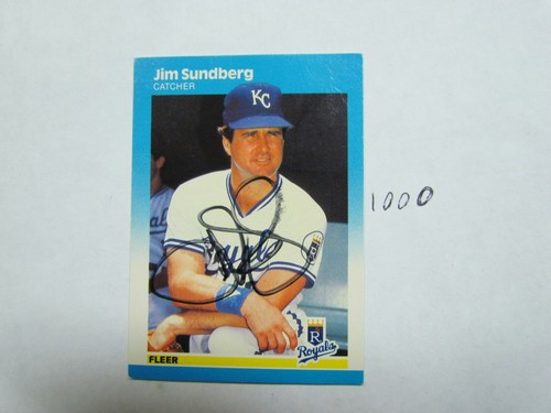 1987 Fleer Jim Sundberg Autographed Signed Baseball Card | eBay