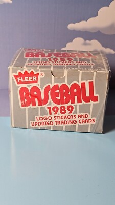 1989 Fleer Logo Stickers And Updated Trading Cards Set Factory Sealed ...