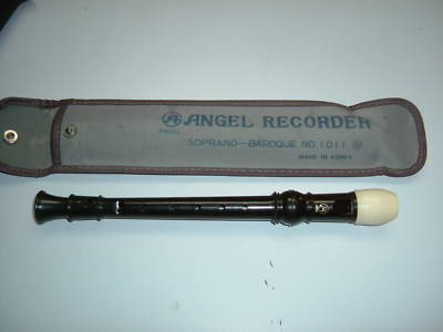 Vintage Angel Recorder Soprano Baroque #1011 | eBay