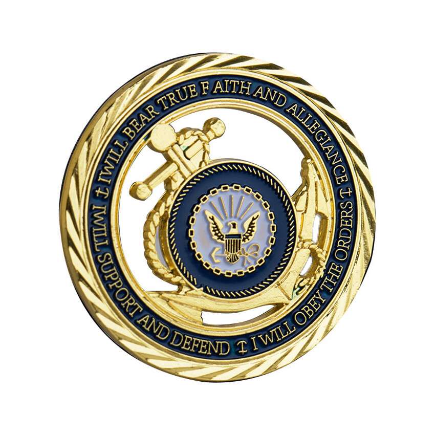 US Navy Military Challenge Coin Sailor Collectible Emblem Commemorative ...