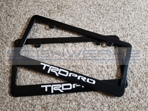 TRD Pro License Plate Frame Tundra Tacoma 4 runner New - Pair | eBay