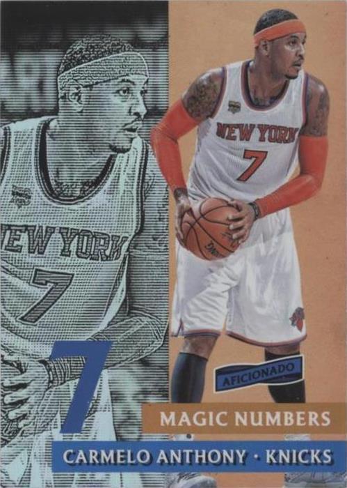 2016-17 Panini Aficionado - Magic Numbers Carmelo Anthony #6 for sale ...