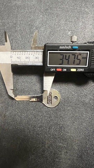 Ignition Key Blank BMW K1 K75 K100 R45 R60 R65 R75 R80 R100 1969 - 1996 ...