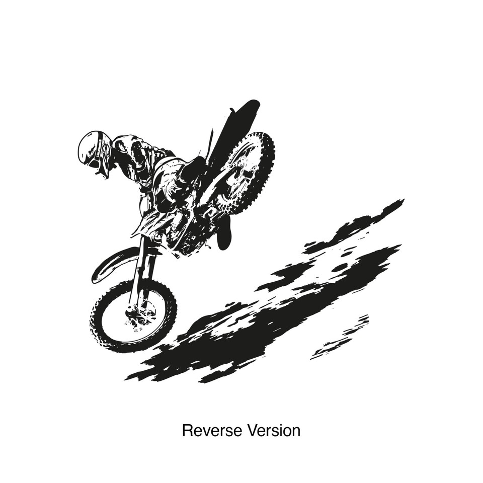 Motocross Dirt Bike Jump Wall Decal. Extreme Sports. Garage Bike Art. # ...