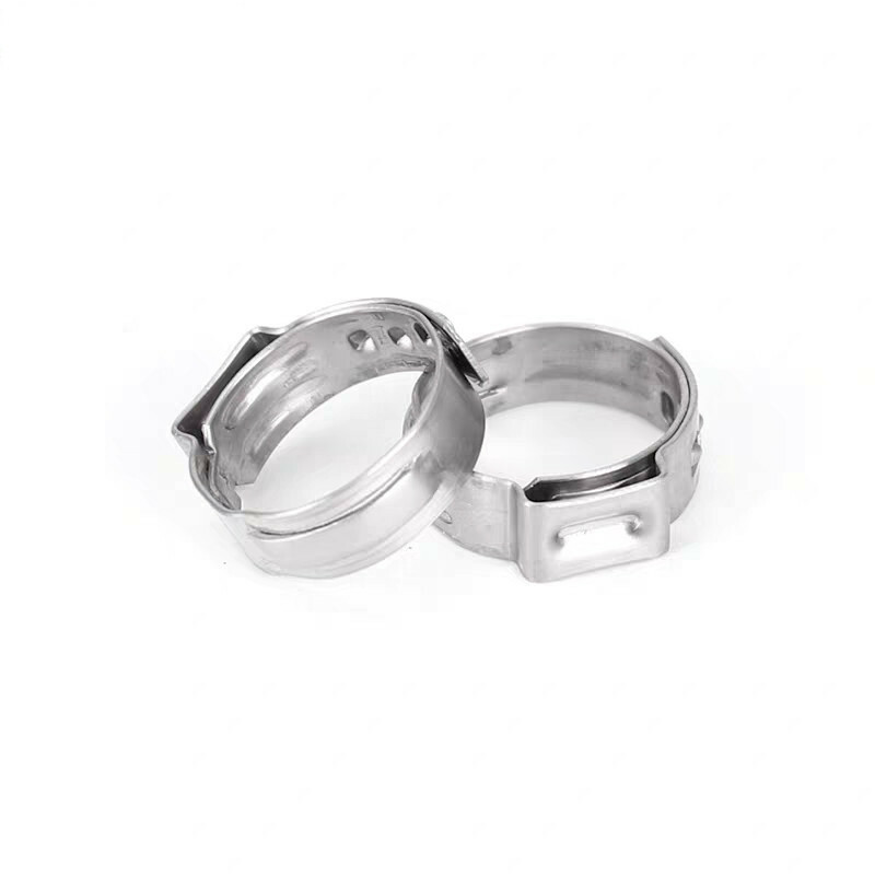 10/100X 304 Stainless Steel Single Ear Hose Clamps Assortment Water ...