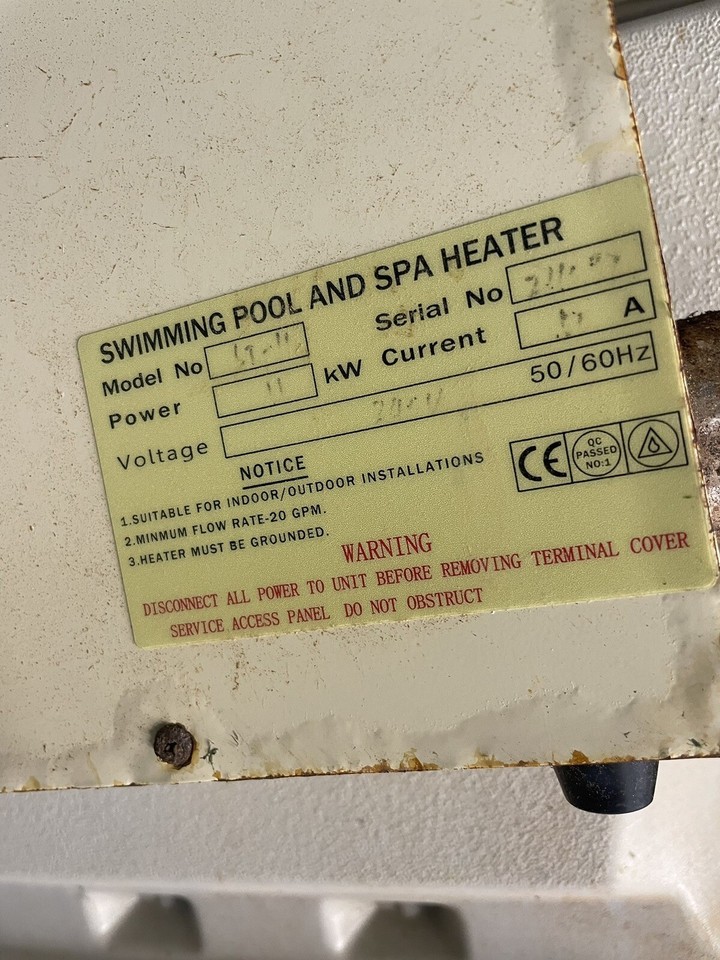 Vevor 11KW 240V Pool Heater for Above Ground Pool Electric Swimming ...