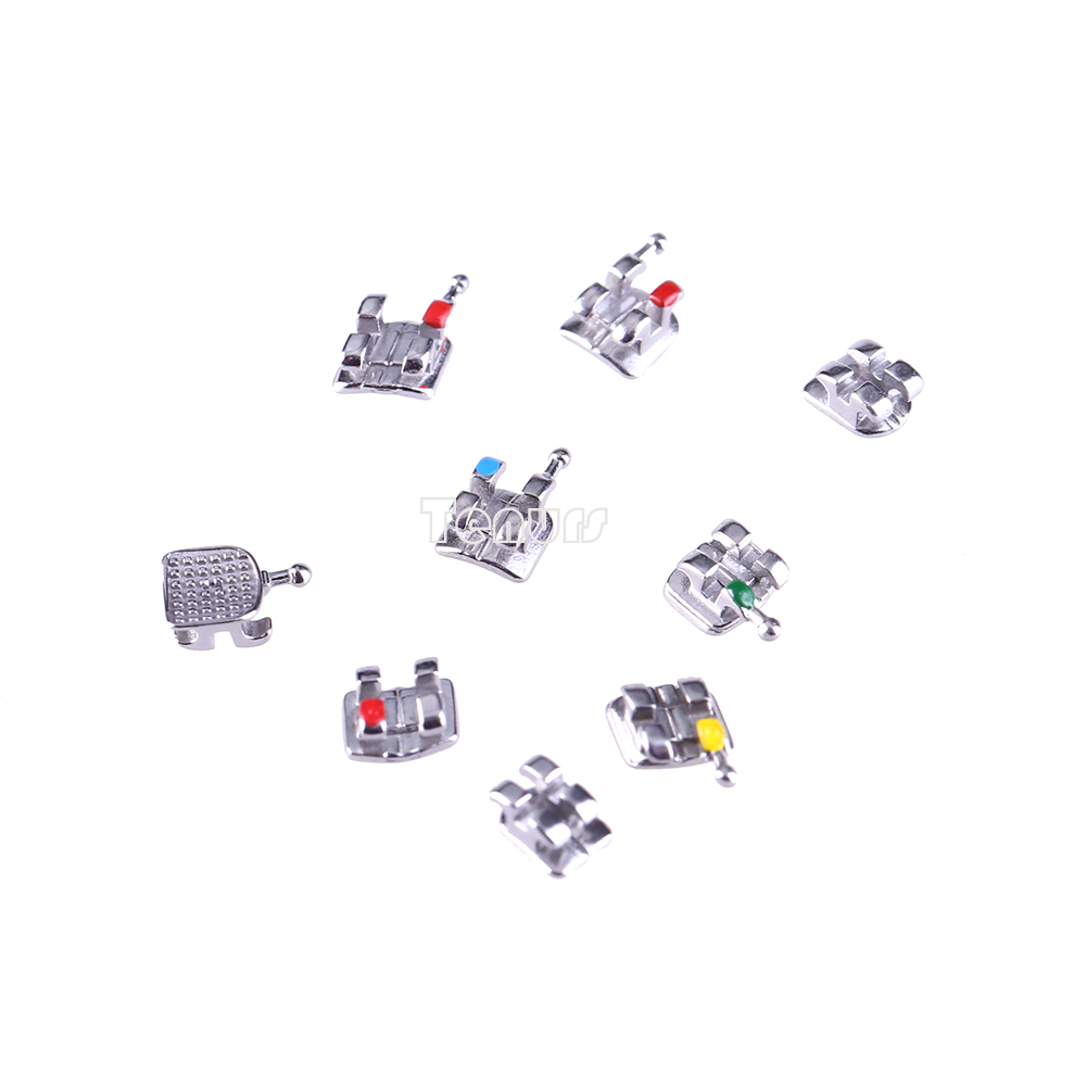 10packs Blue Dental Orthodontic standard Roth 022 Hook 345 Metal Braces ...