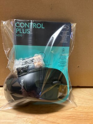 Logitech M510 Wireless Control Plus Large Size Comfort Grip Mouse Black ...