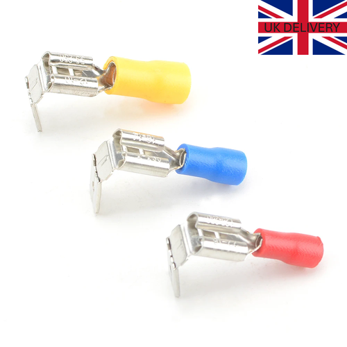 Piggy Back Insulated Crimp Spade Electrical Terminal Connectors Red ...
