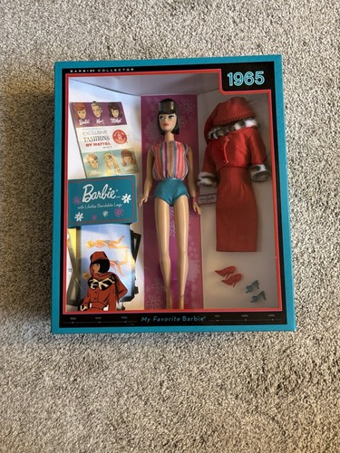 My Favorite Barbie 1965 Brunette Doll Lifelike Bendable Legs 2009 ...