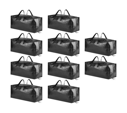 Heavy Duty Moving Bags, Extra Large Storage Totes W/Backpack Straps ...