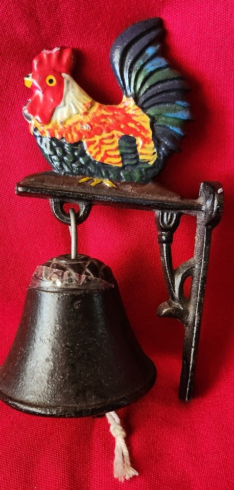 Cast Iron Rustic Western Farmhouse Rooster Chicken Door Wall Dinner ...