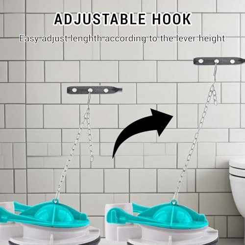 8 Pcs Toilet Flapper Chain, Universal Stainless Steel Toilet Handle ...