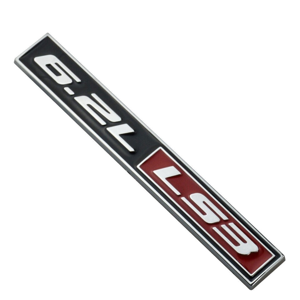 For 6.2L LS3 Engine Fender Emblem Badge Sticker New 3D Nameplate -1Pc ...