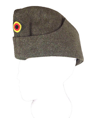 M35 Sidecap Hat Wool Balaclava Schiffchen German WWII Look Khaki Grey ...