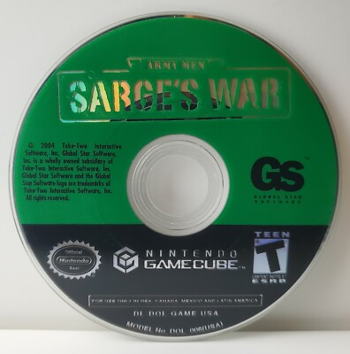 Army Men Sarges War Nintendo Gamecube Disc Only | eBay
